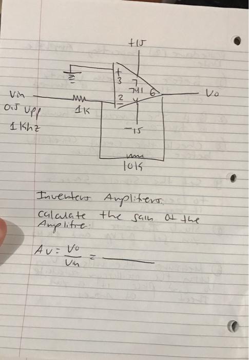 Solved Procedure (2) Inverting Amplifier Before you besin | Chegg.com