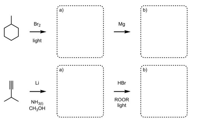 Solved a) b) Br2 light a) b) NH3(I) | Chegg.com
