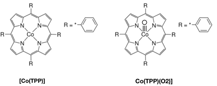 Solved A solution of [CO(TPP)] stirred in air will react to | Chegg.com
