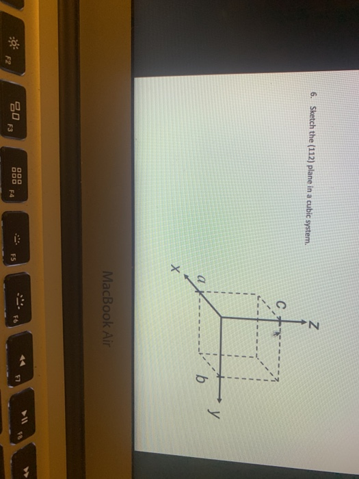 Solved 6. Sketch the (112) plane in a cubic system. 1 1 1 y | Chegg.com