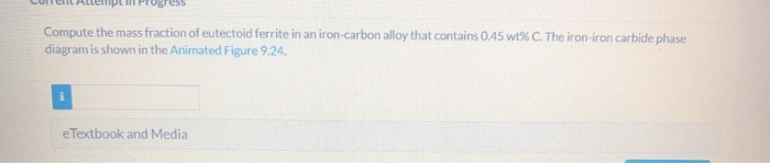 Solved Compute the mass fraction of eutectoid ferrite in an | Chegg.com