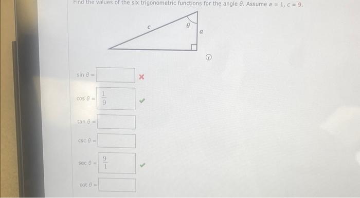 Solved a=1,c=9 | Chegg.com