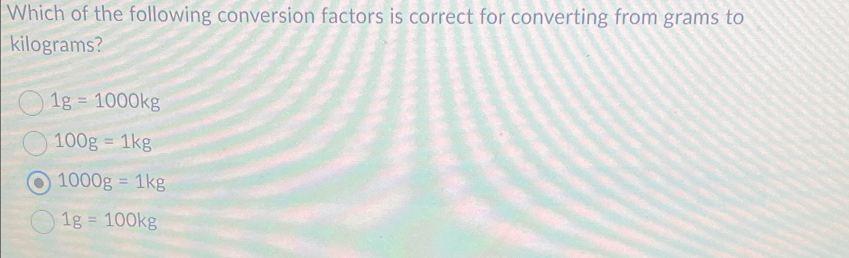 Solved Which of the following conversion factors is correct | Chegg.com
