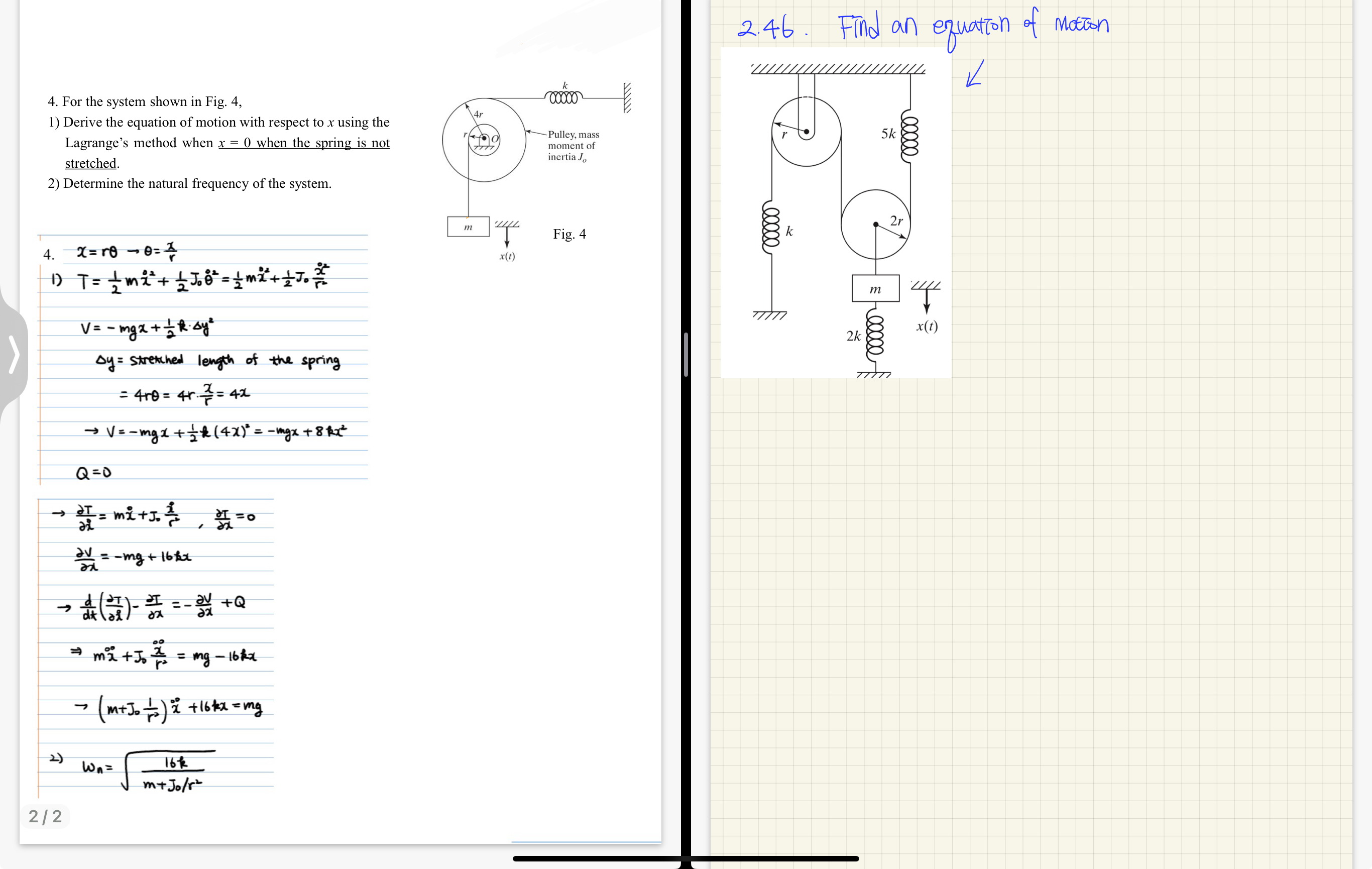Could you solve the problem on the right using the | Chegg.com