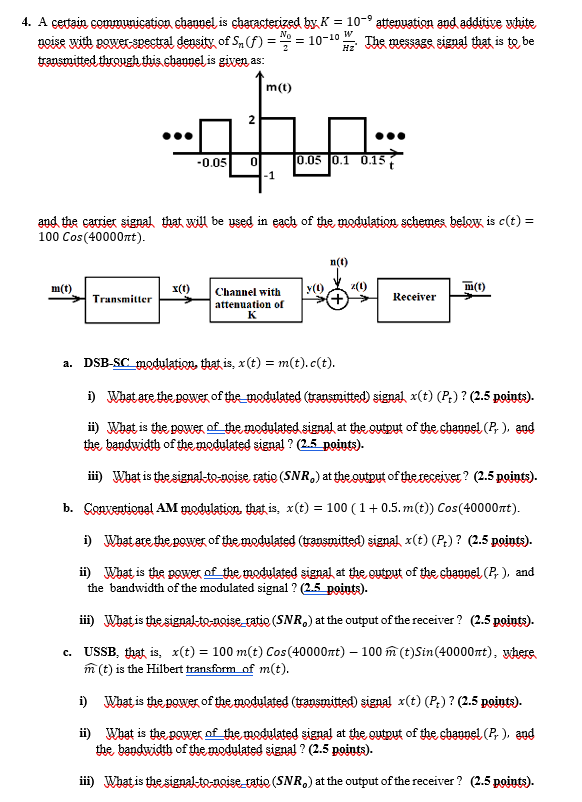 Solved SOLVE BRIEFLY!! A certain communication channel | Chegg.com