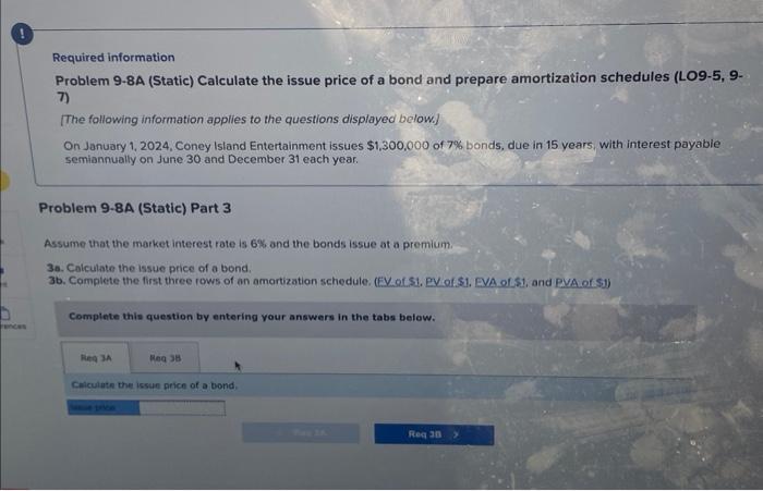 Solved Required information Problem 9-8A (Static) Calculate | Chegg.com