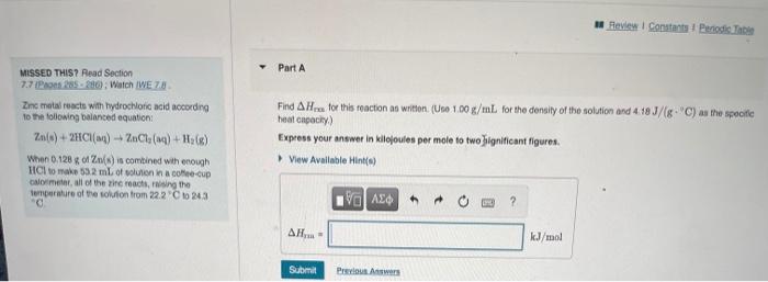 Solved Review Constanta! Periodic The Part A MISSED THIS? | Chegg.com