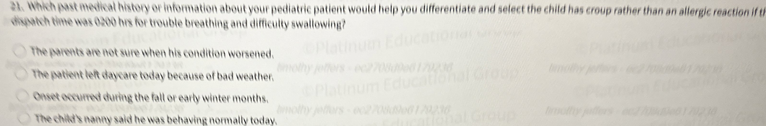 Solved Whch past medtuat history or information about your | Chegg.com