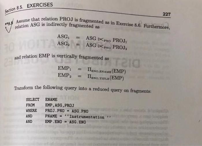 Solved 8.6 Assume that relation PROJ of the sample database | Chegg.com