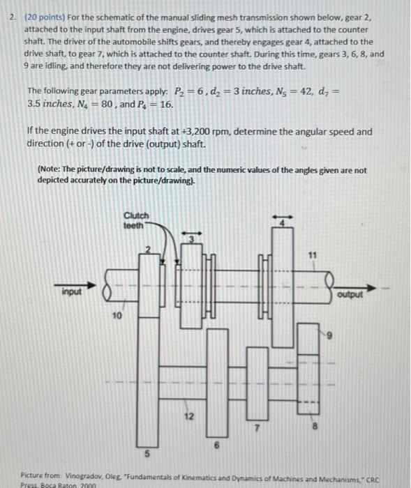 Solved 2. (20 points) For the schematic of the manual | Chegg.com