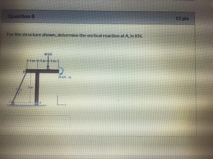 Solved For the structure shown, determine the value of the | Chegg.com