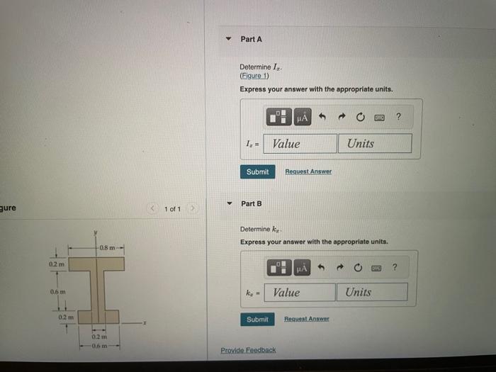 Solved Determine Ix. (Figure 1) Express your answer with the | Chegg.com