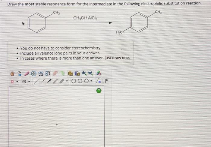 Solved CH3Cl/AlCl3 - You do not have to consider | Chegg.com