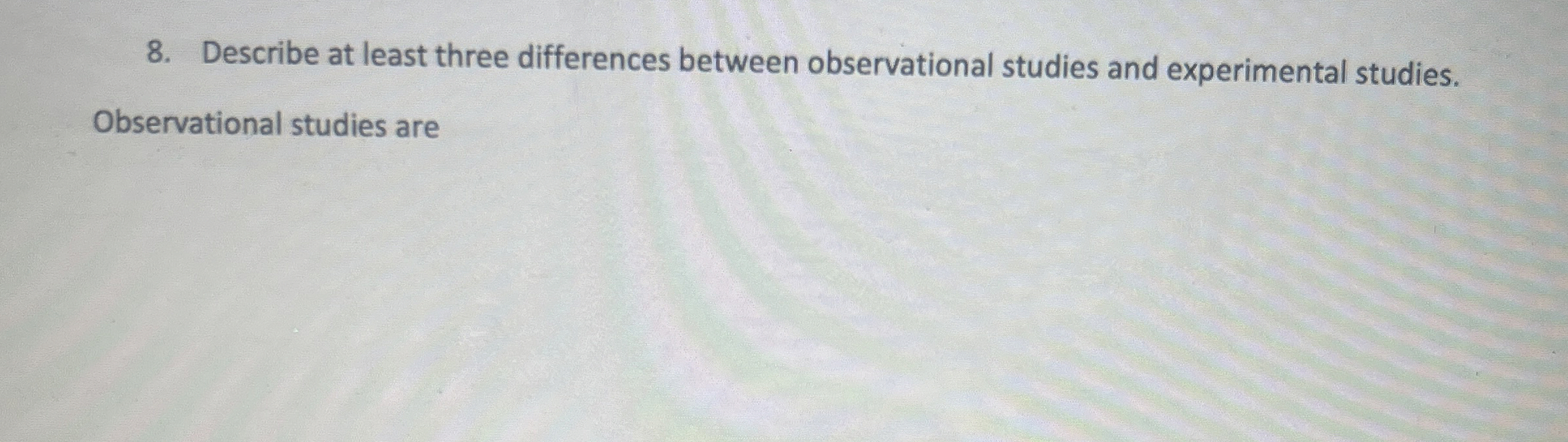 Solved Describe at least three differences between | Chegg.com