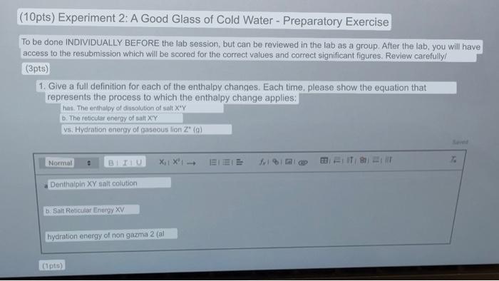 Solved To be done INDIVIDUALLY BEFORE the lab session, but | Chegg.com