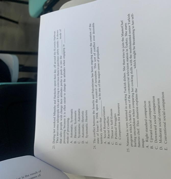 Solved 23. During last weekend Mbernbe and Hardeche spent | Chegg.com