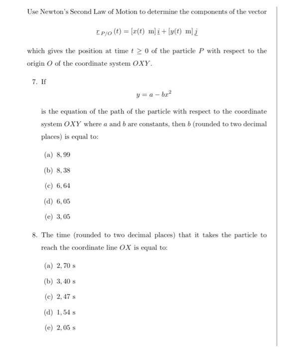Solved Questions 7 to 10 refer to the following situation 1 | Chegg.com