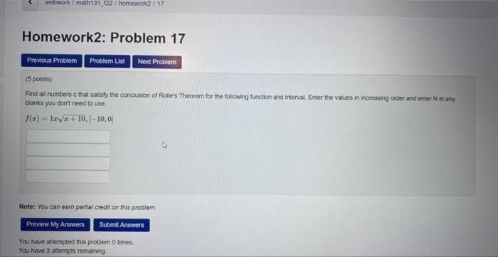 Solved Find ati numbers o that satisfy the conclusion of | Chegg.com