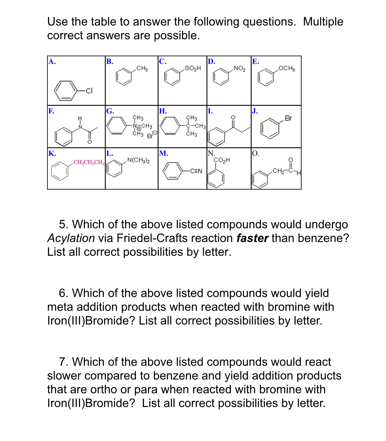 Solved Use the table to answer the following questions. | Chegg.com