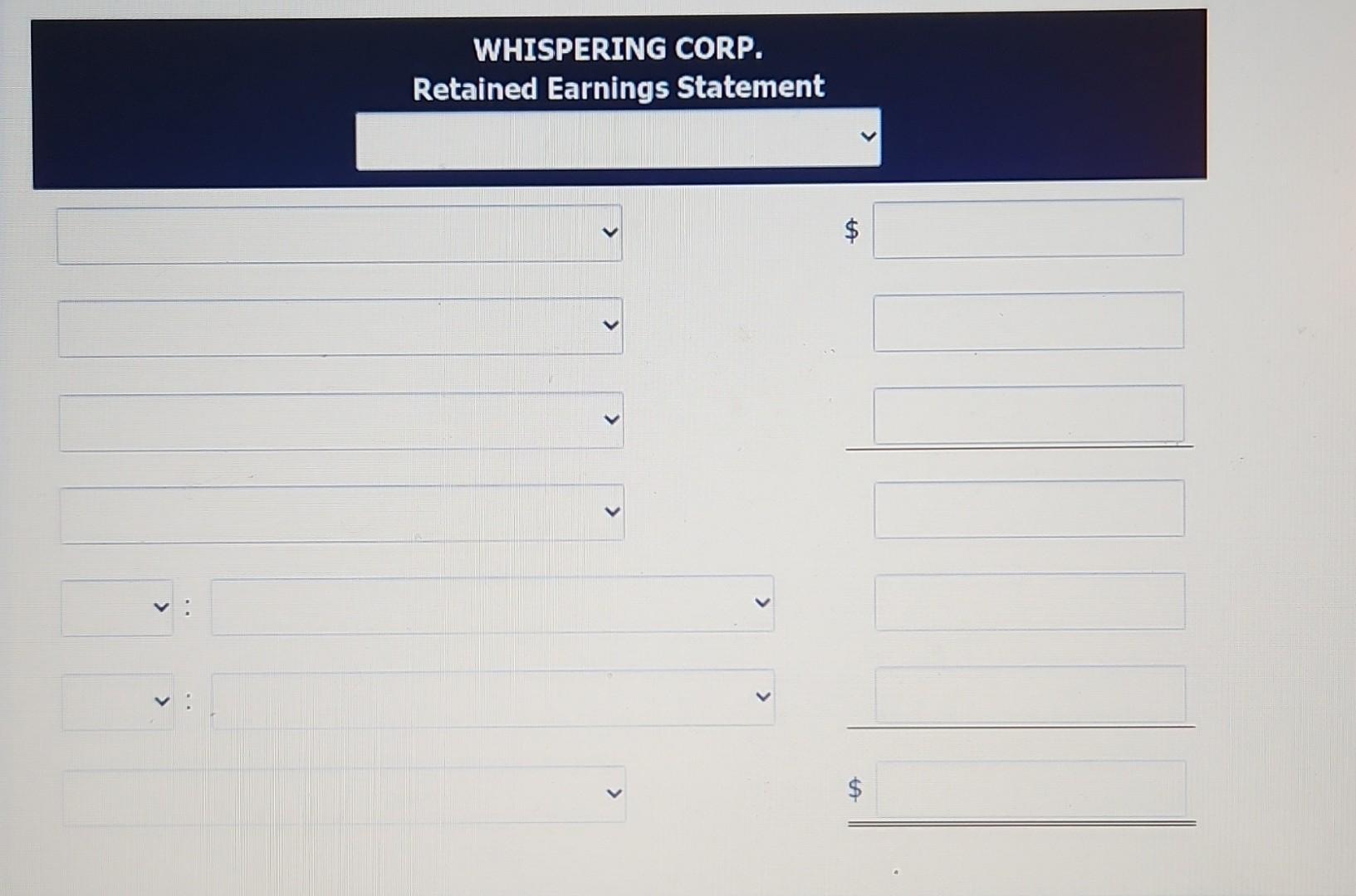 Solved Below is the Retained Earnings account for the year | Chegg.com