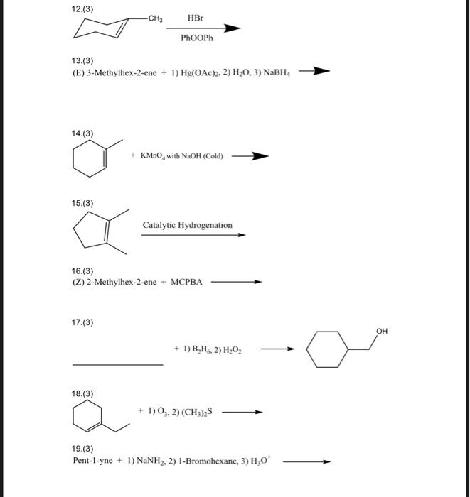 Solved 1. Which of the following us a trisubstituted alkene? | Chegg.com