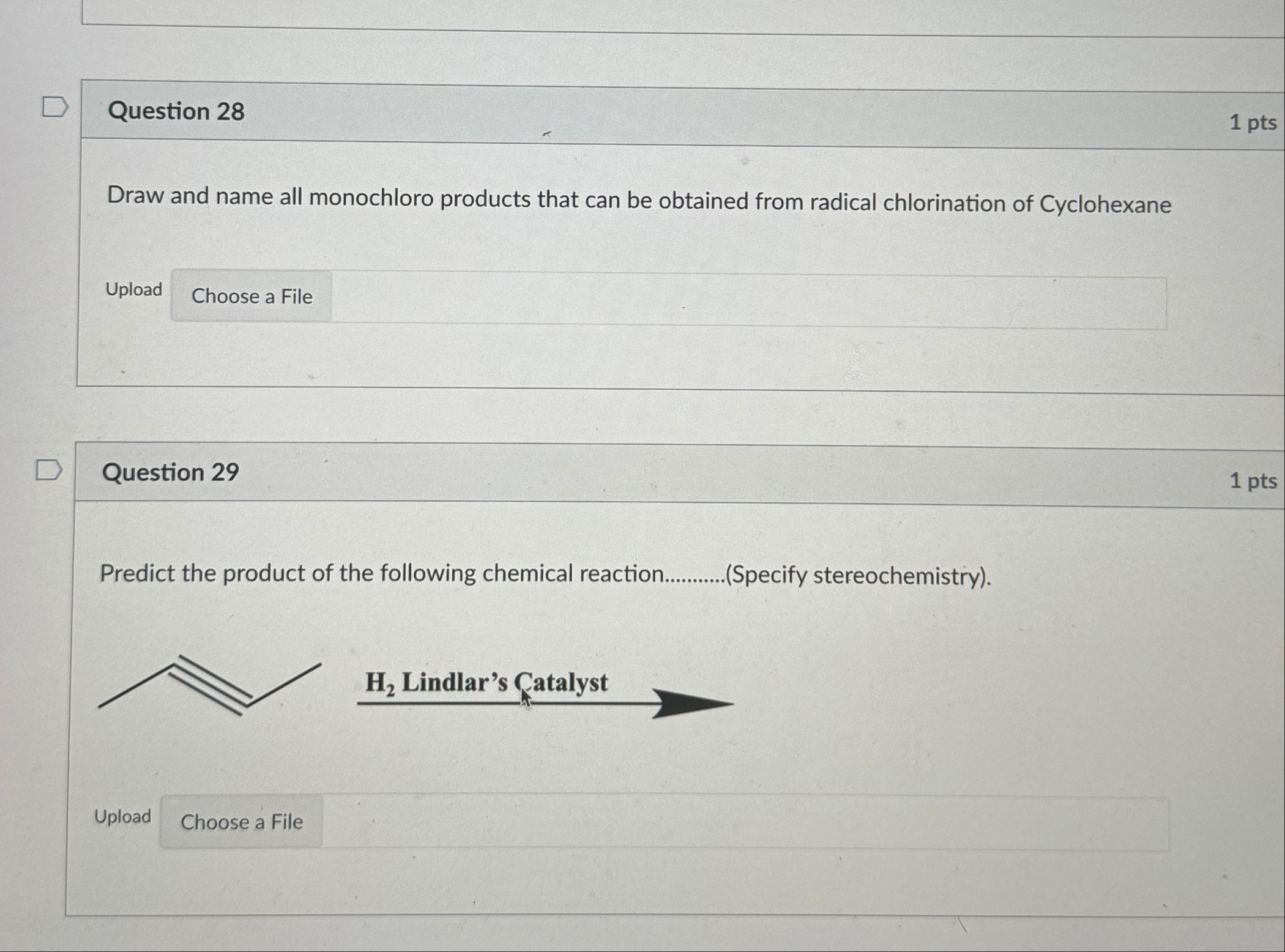 Solved Question 281 ﻿ptsDraw and name all monochloro | Chegg.com