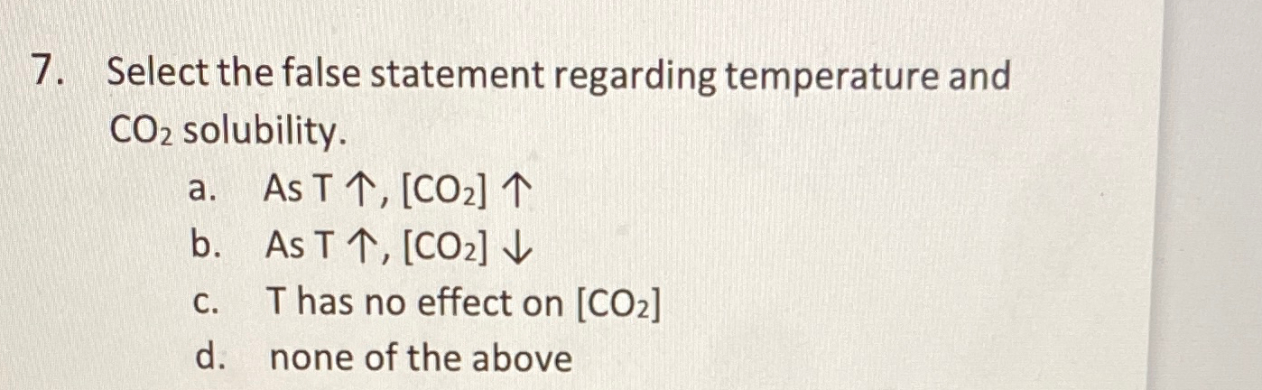 Solved Select the false statement regarding temperature and | Chegg.com