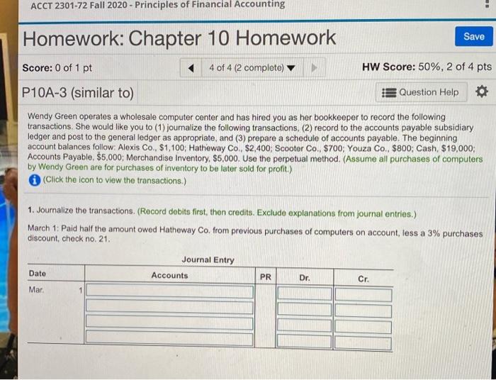 Solved ACCT 2301-72 Fall 2020 - Principles of Financial | Chegg.com Solved ACCT 2301-72 Fall 2020 - Principles of Financial | Chegg.com