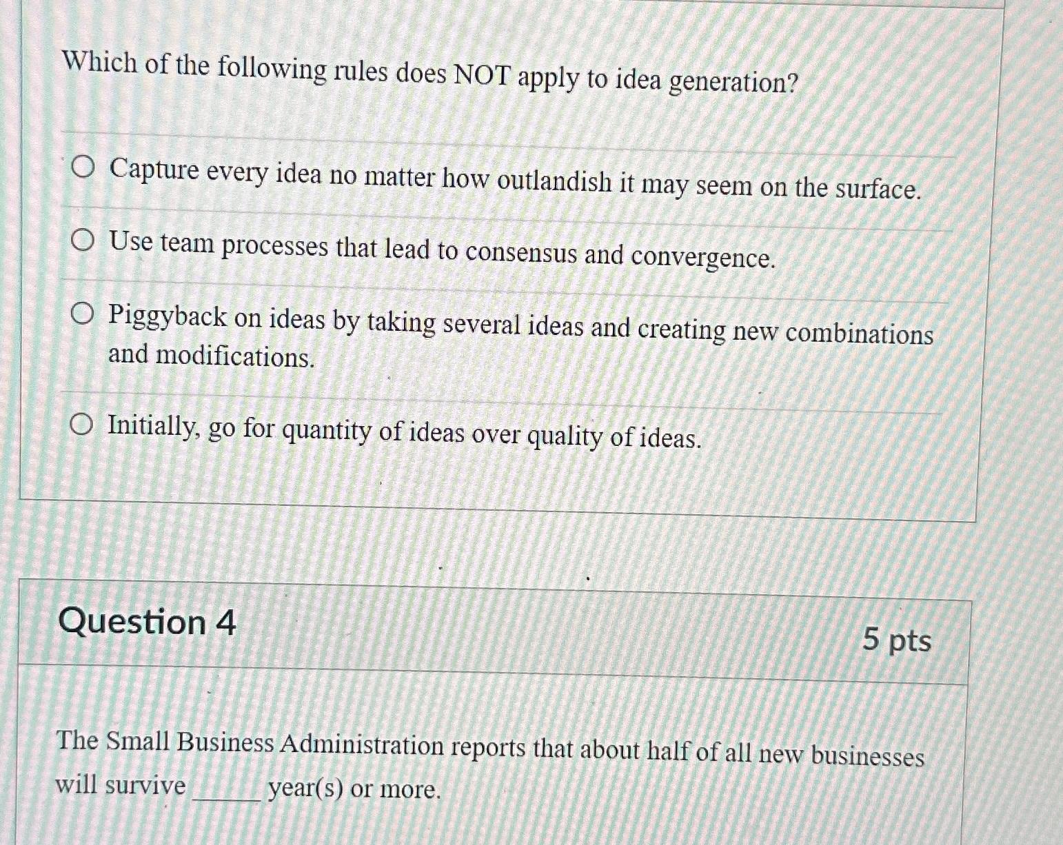 Solved Which of the following rules does NOT apply to idea | Chegg.com