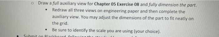 Solved AUXILIARY VIEWS NAME CHAPTER OS EXERCISE OB DATE | Chegg.com