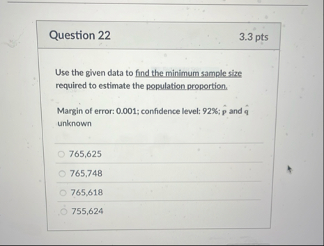 Solved Question 223.3 ﻿ptsUse the given data to find the | Chegg.com