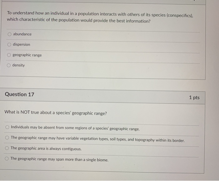 Solved To understand how an individual in a population | Chegg.com