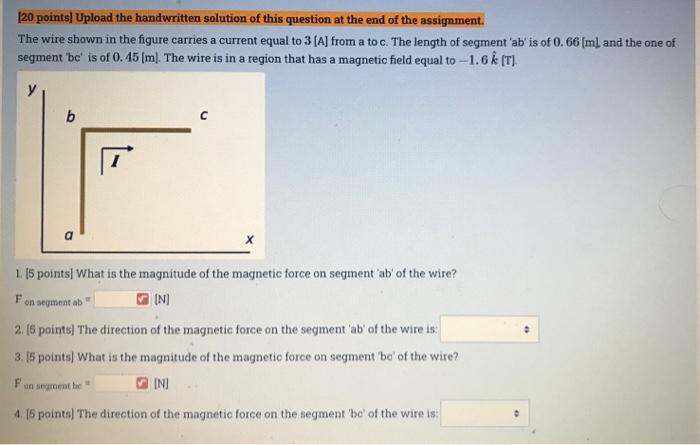 Solved 120 points Upload the handwritten solution of this | Chegg.com