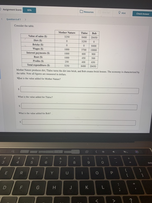 Solved Assignment Score: 55% Resources Check Answer Question | Chegg.com