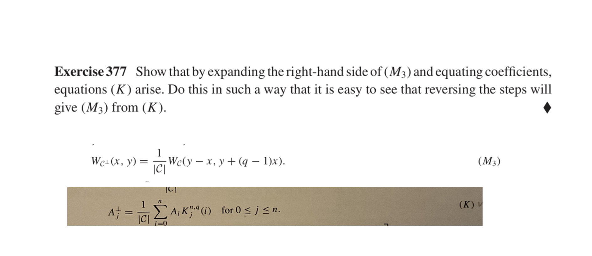 Solved Exercise 377 ﻿Show that by expanding the right-hand | Chegg.com