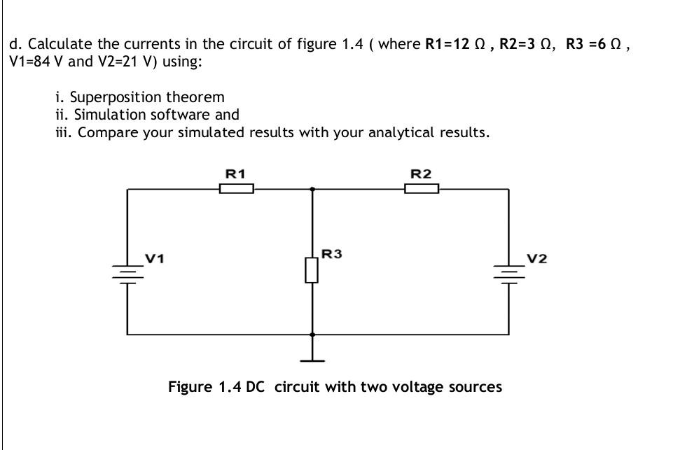 Solved a. The circuit shown in figure 1.1 has the following | Chegg.com