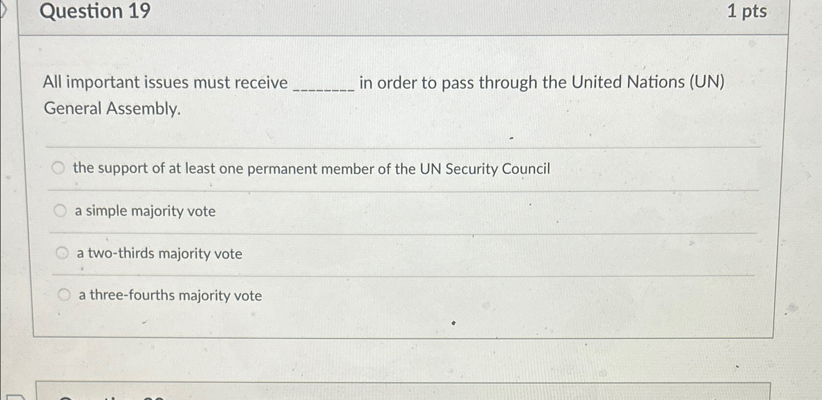 Solved Question 191 ptsAll important issues must receive | Chegg.com Solved Question 191 ptsAll important issues must receive | Chegg.com