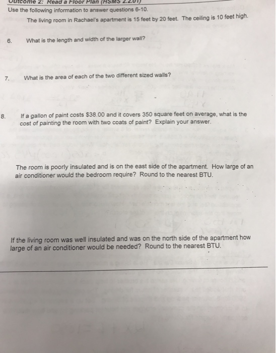 Solved DULUUMU 2. Reda Floor Plan HSMS 2.2.01 Use the | Chegg.com
