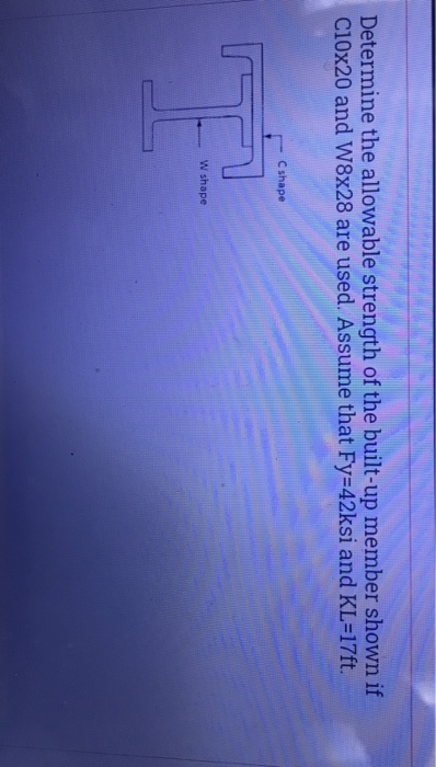 Solved Determine the allowable strength of the built-up | Chegg.com