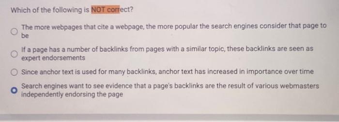 Solved False An email marketer sending emails about new | Chegg.com