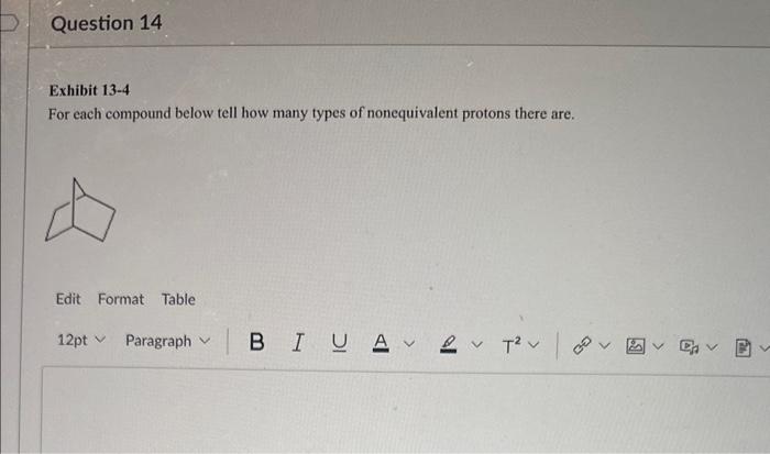 Solved Find all the types of nonequivalent protons in the | Chegg.com