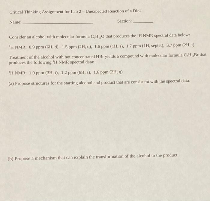 Solved Critical Thinking Assignment for Lab 2 - Unexpected | Chegg.com
