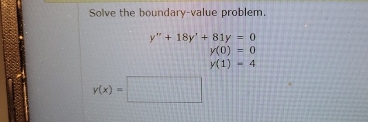 Solved Solve the boundary-value | Chegg.com