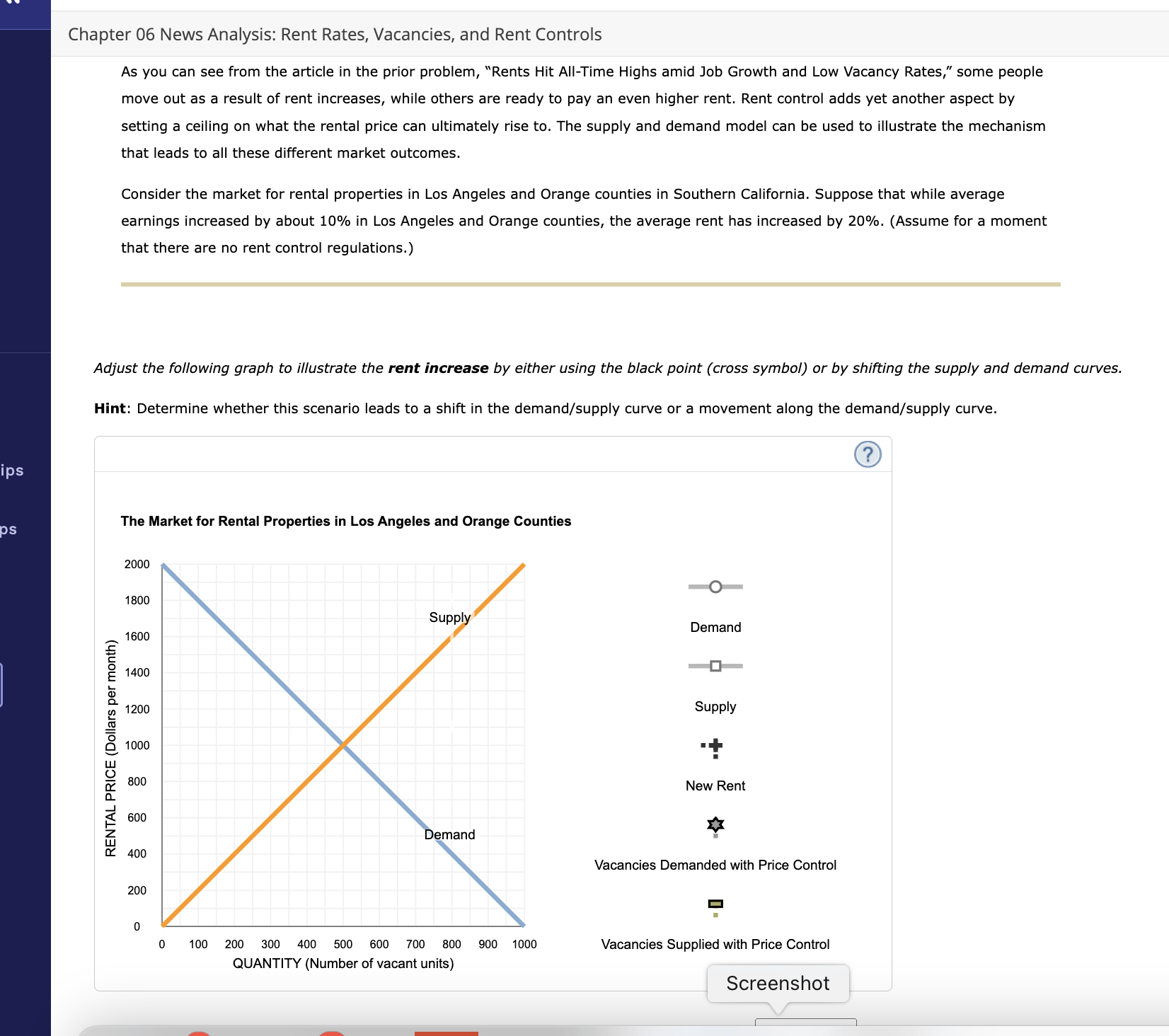 Solved Chapter 06 ﻿News Analysis: Rent Rates, Vacancies, and | Chegg.com