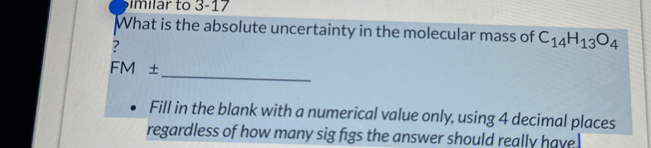 Solved What is the absolute uncertainty in the molecular | Chegg.com