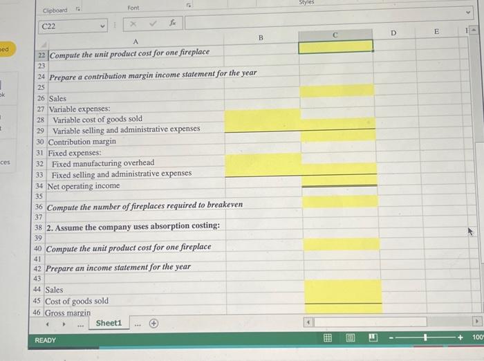 I need it to be in =SUM format | Chegg.com