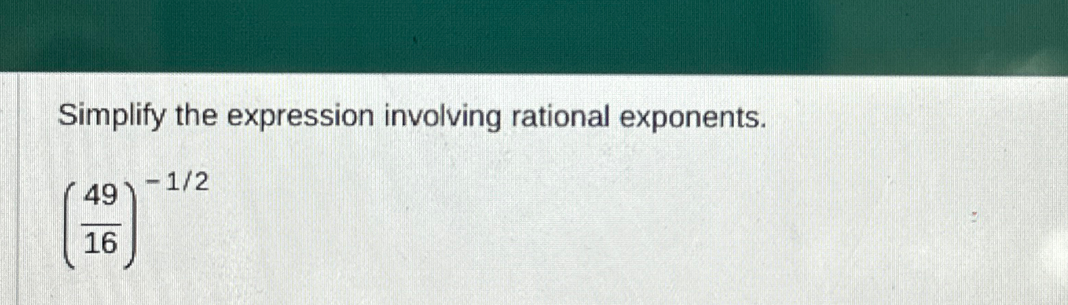 Solved Simplify the expression involving rational | Chegg.com Solved Simplify the expression involving rational | Chegg.com