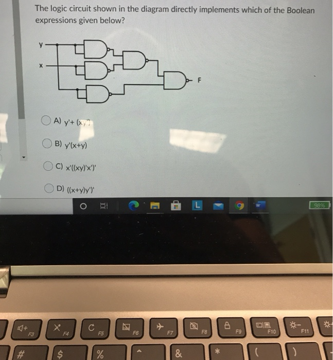 Solved The logic circuit shown in the diagram directly | Chegg.com