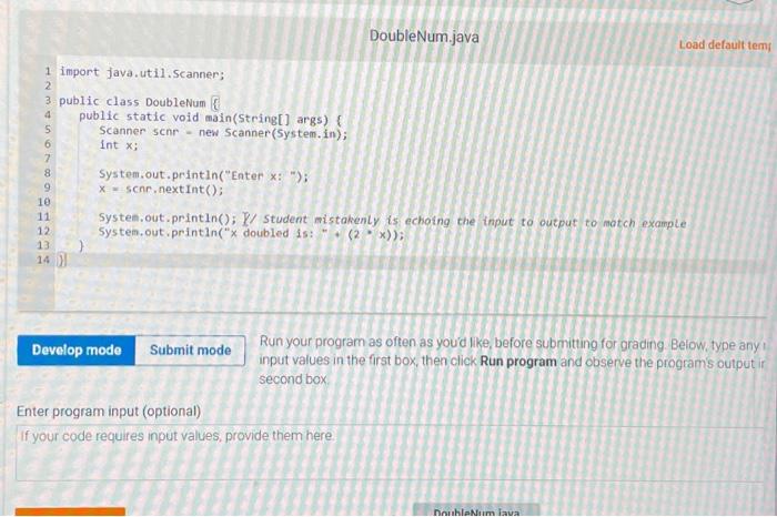 Solved 1 import java.util.Scanner; 7890OS PENT 2 3 public | Chegg.com