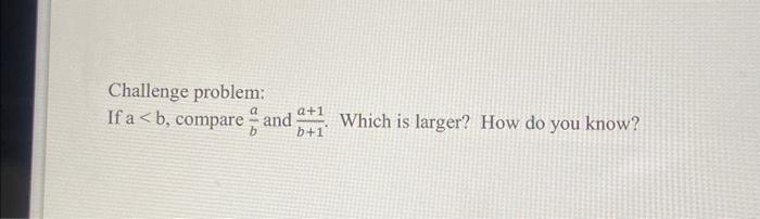 Solved Challenge problem: If a | Chegg.com